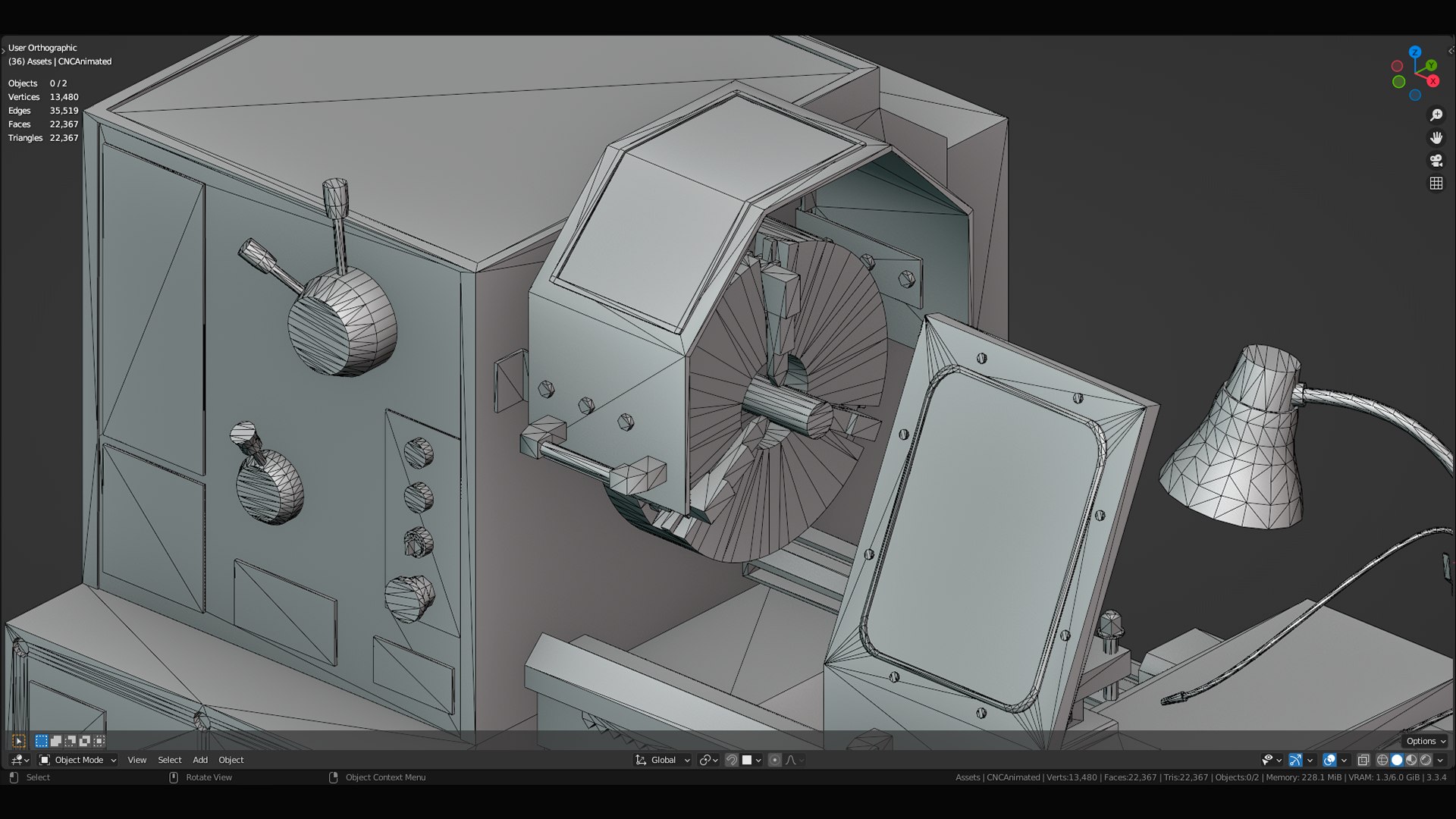 Milling Machine Realtime 3D - TurboSquid 2214478