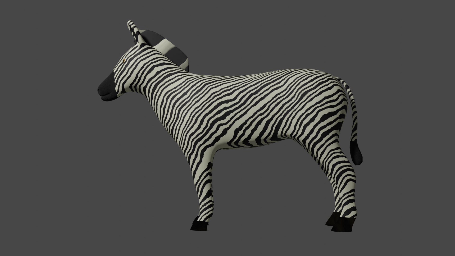 3D Model LowPoly Zebra - TurboSquid 2036682
