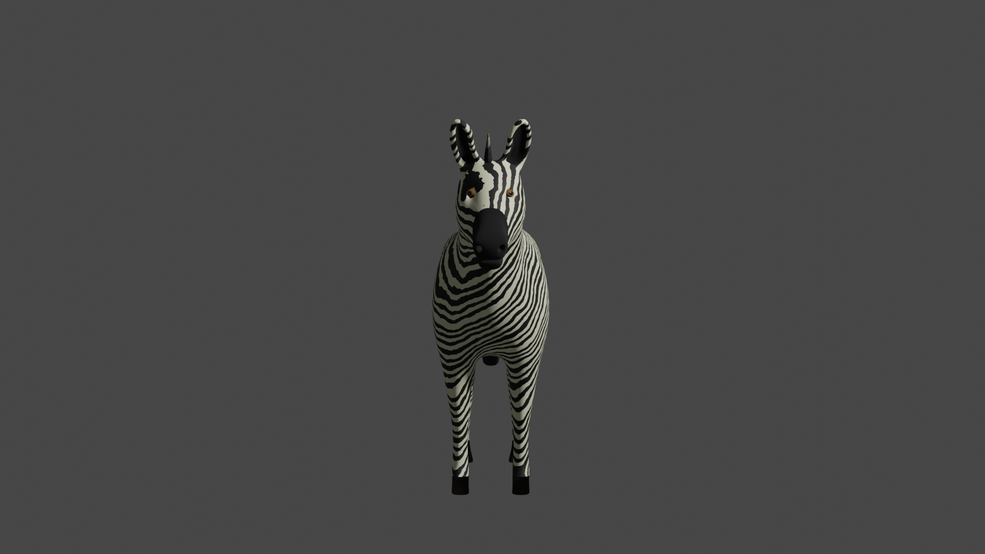 3D Model LowPoly Zebra - TurboSquid 2036682