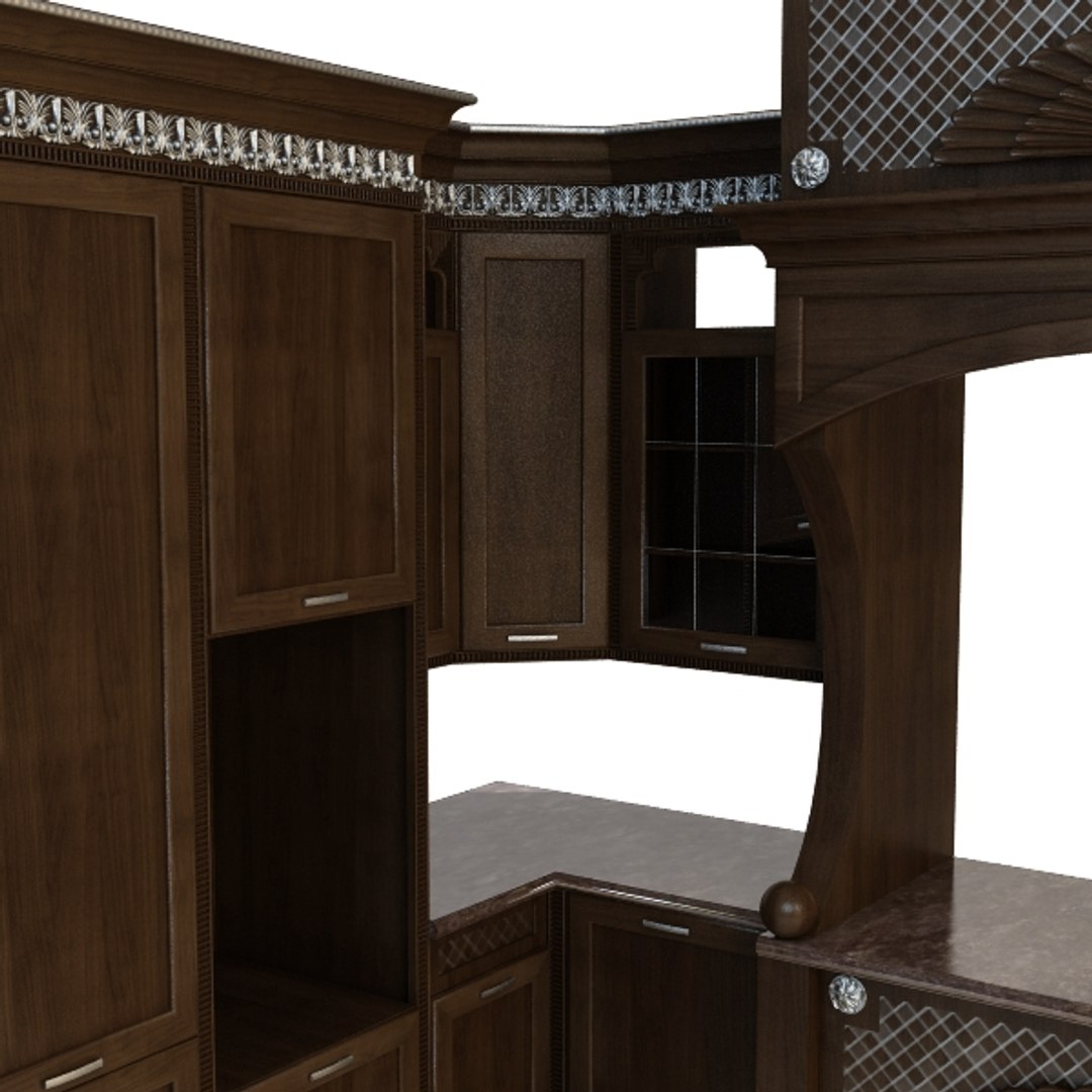 3ds max kitchen cabinet