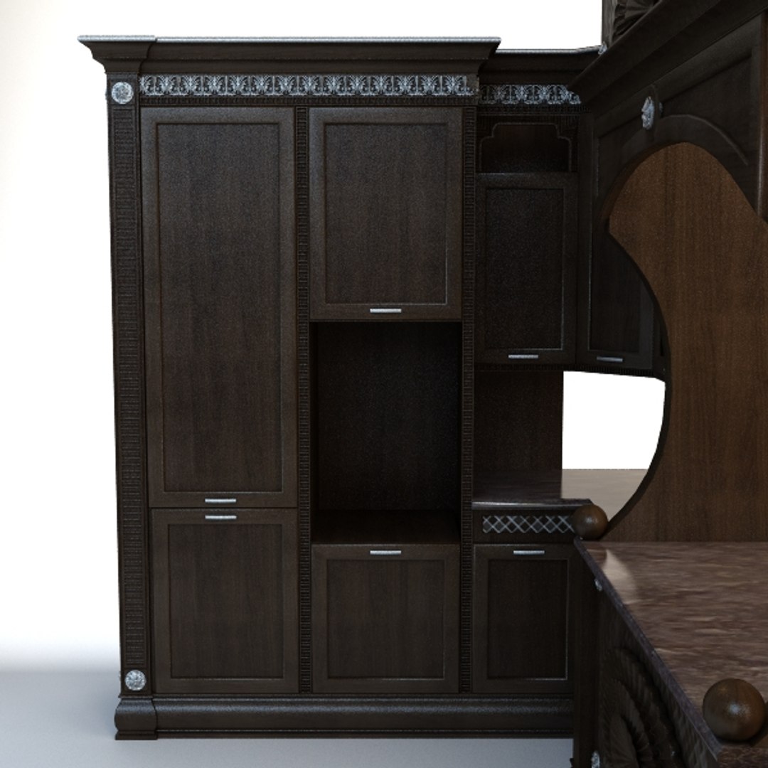 3ds max kitchen cabinet