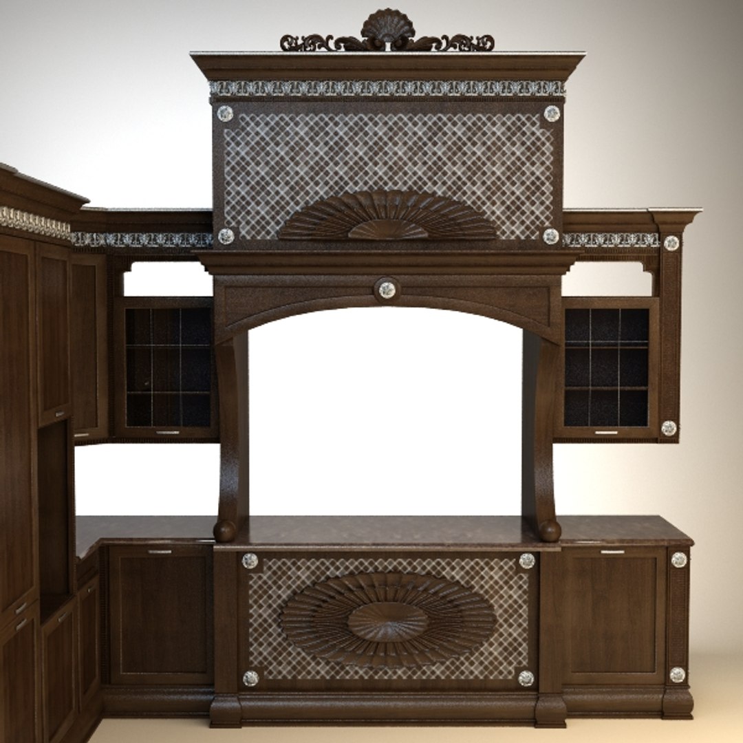 3ds max kitchen cabinet