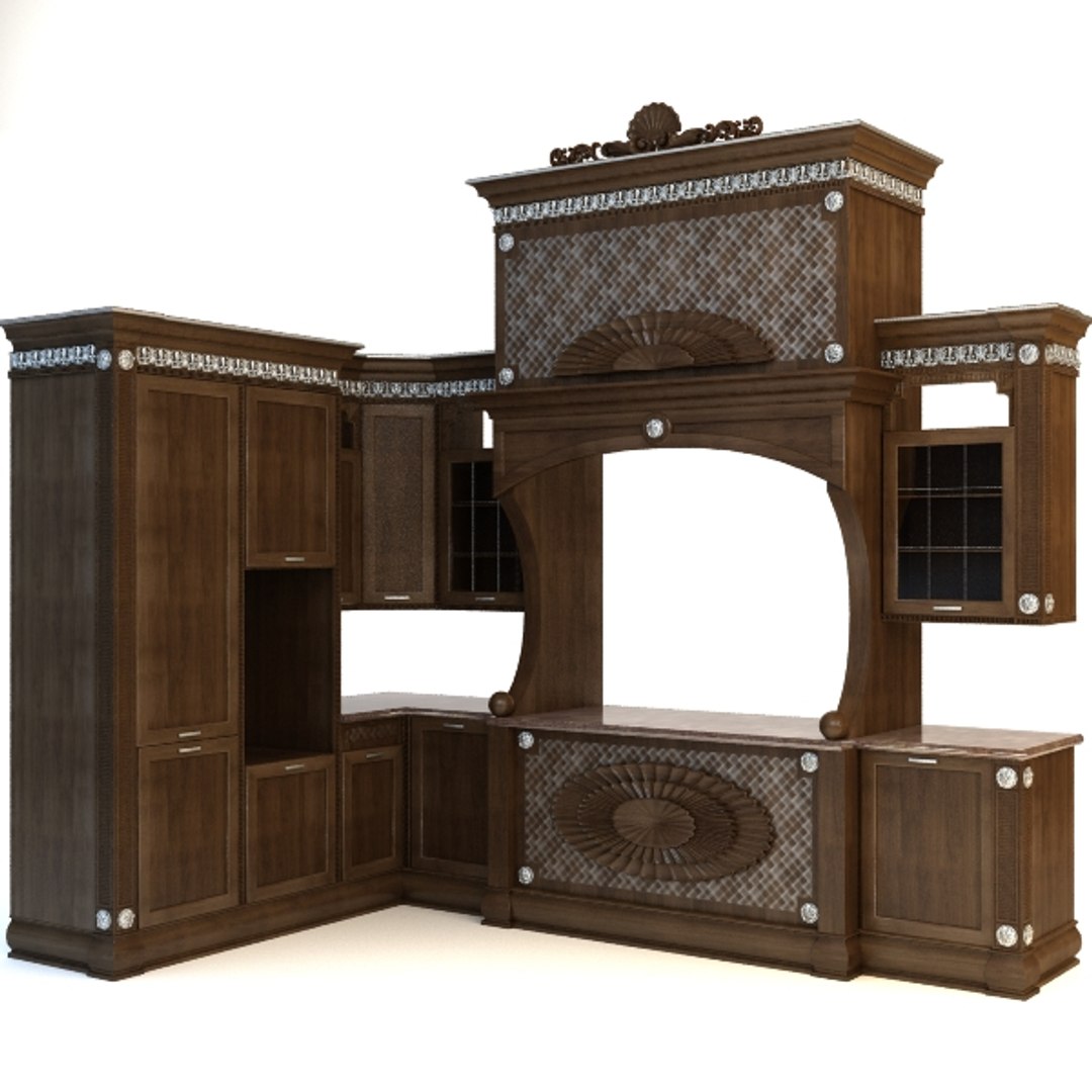 3ds max kitchen cabinet