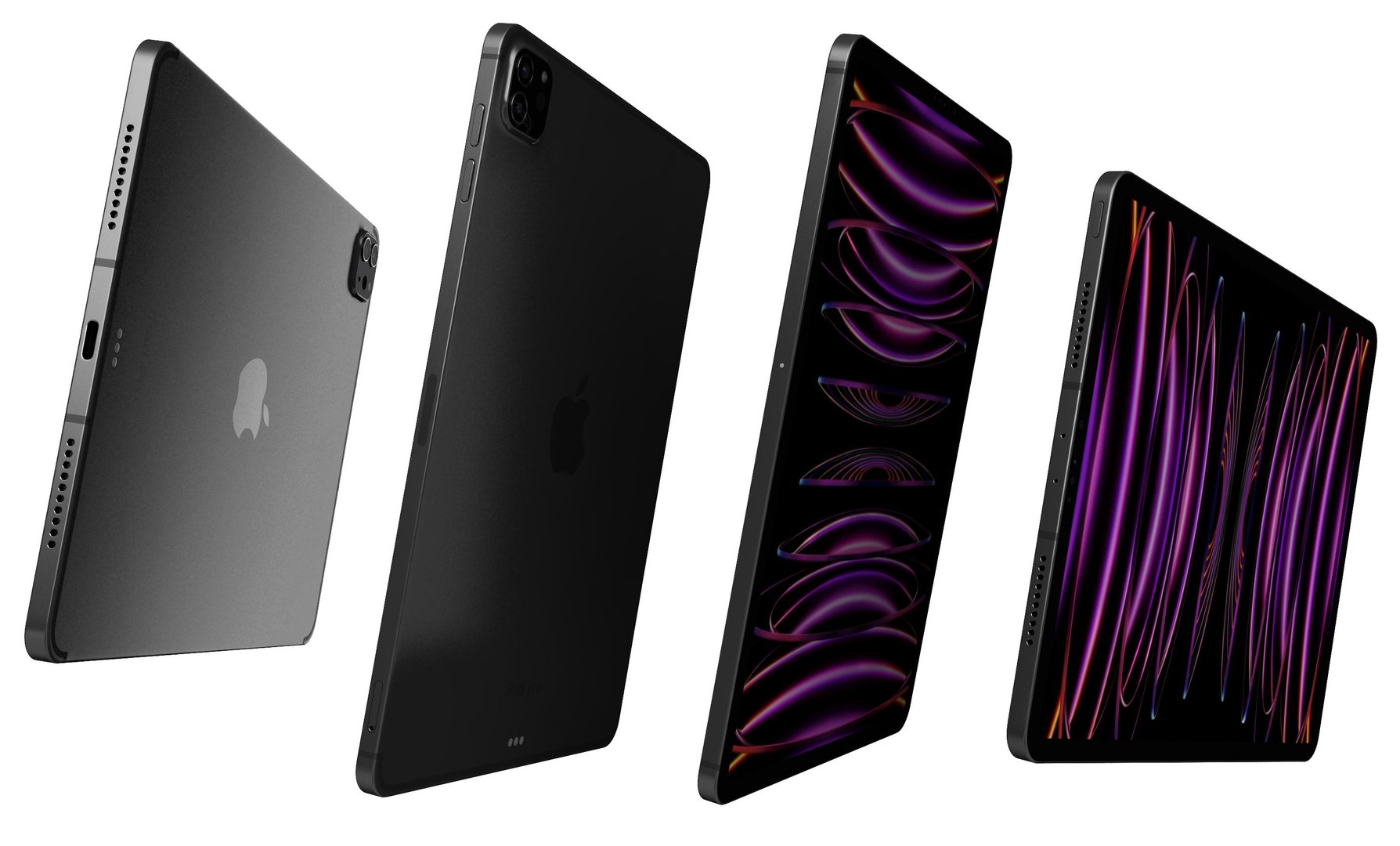 Apple IPad Pro 2022 4th Gen Black Model - TurboSquid 1987652