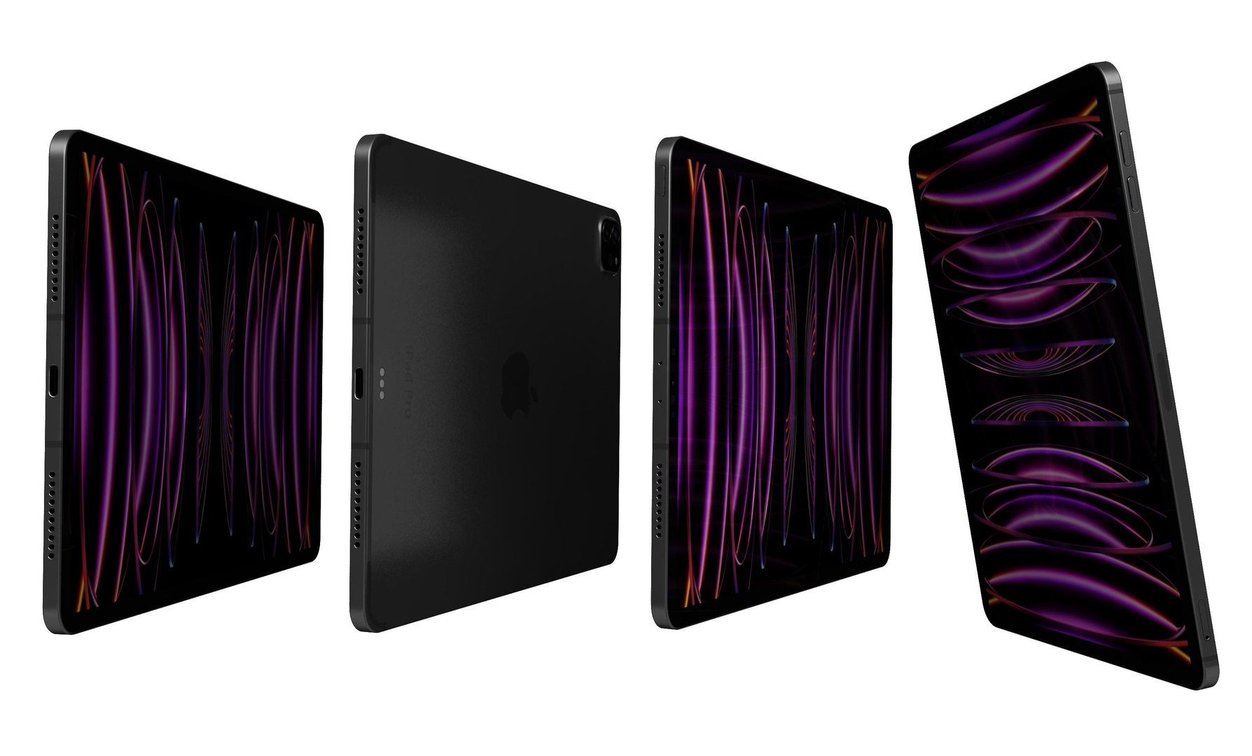 Apple IPad Pro 2022 4th Gen Black Model - TurboSquid 1987652