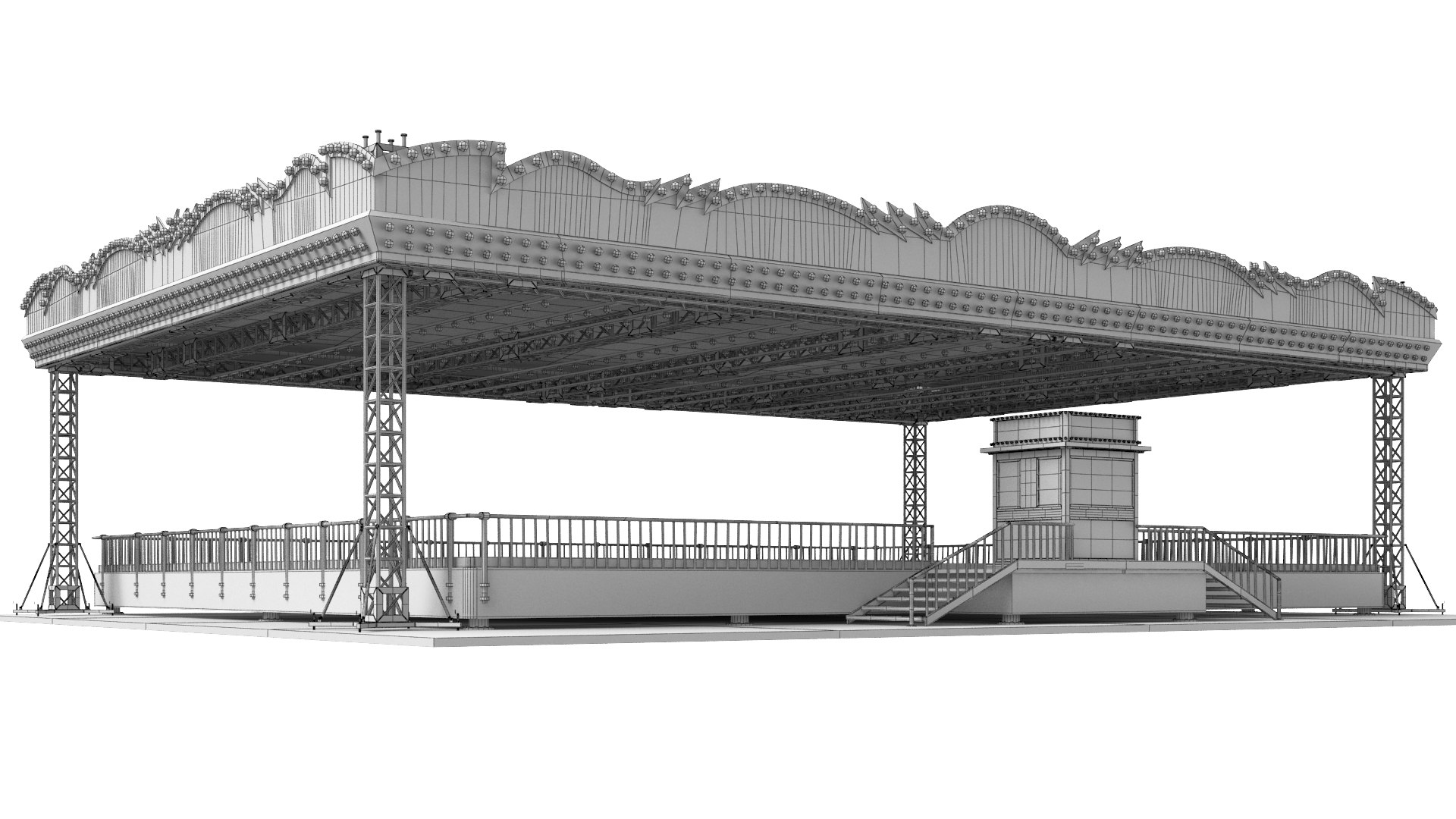3D model Detailed Dodgem Cars Platform - TurboSquid 2123243