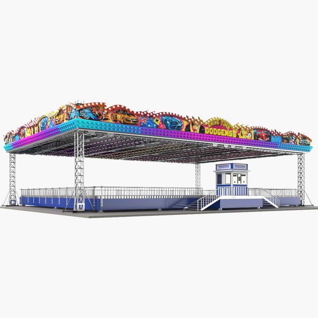 3D model Detailed Dodgem Cars Platform - TurboSquid 2123243