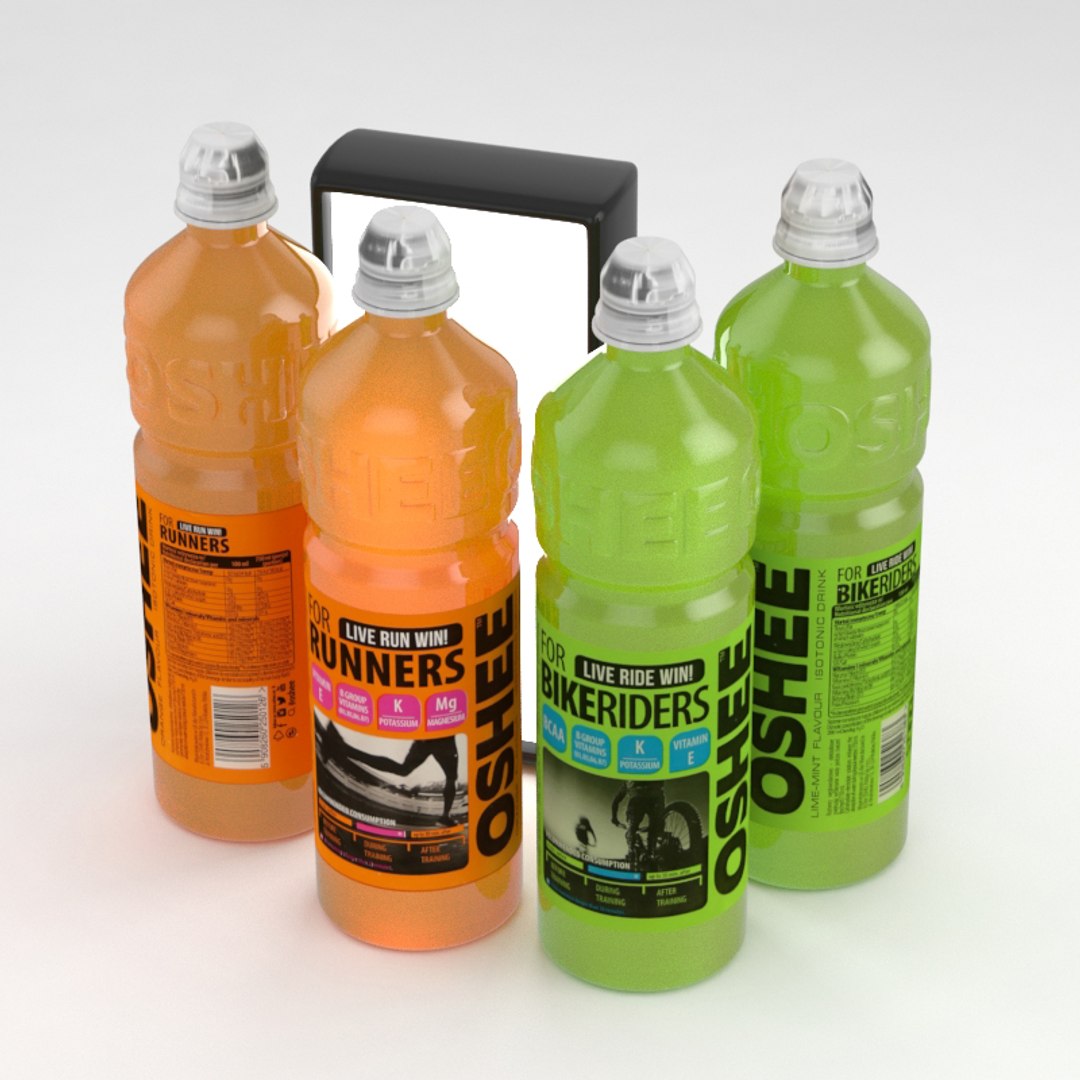 Oshee Isotonic Beverages Bottle 3D Model - TurboSquid 1208285
