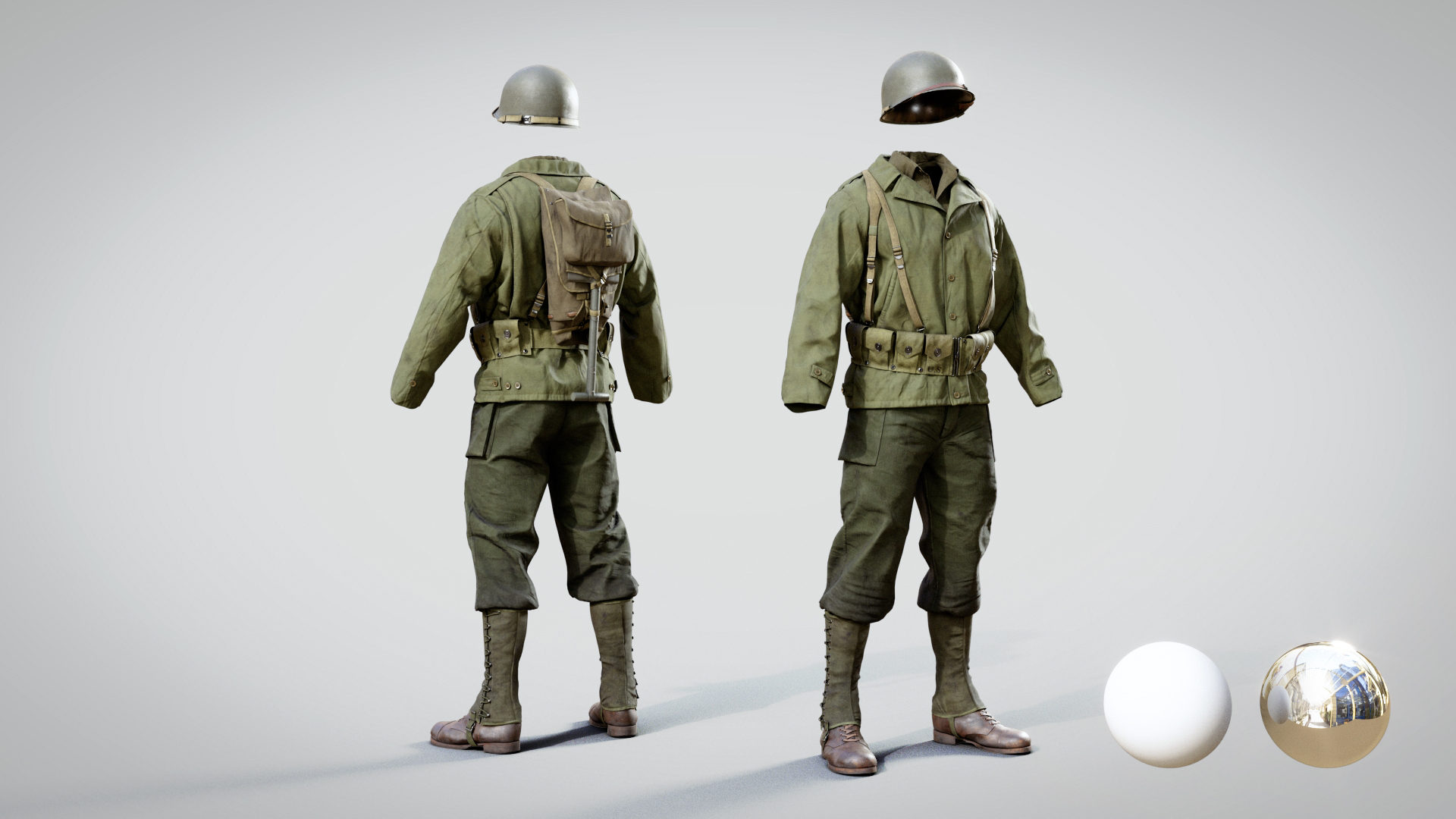 3D Soldier US WWII Infantry 3D Model - TurboSquid 2007349