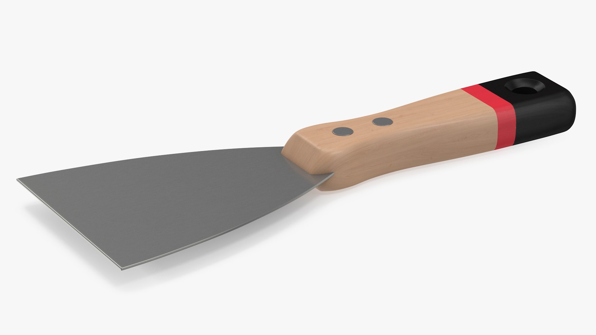 3D Model Scraper 3 Inch Wood Handle - TurboSquid 1943452