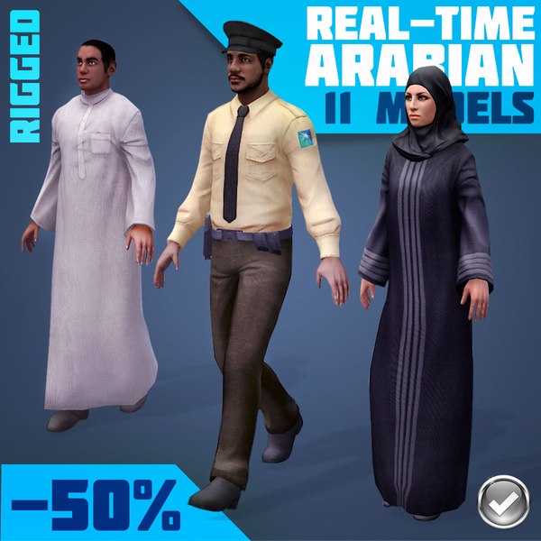 Arab Woman 3D Models for Download | TurboSquid