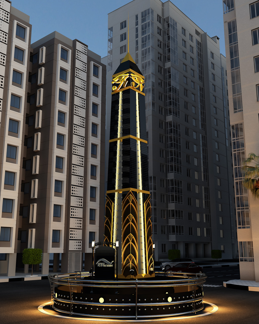 Modern pharaonic obelisk 3D - TurboSquid 1694781