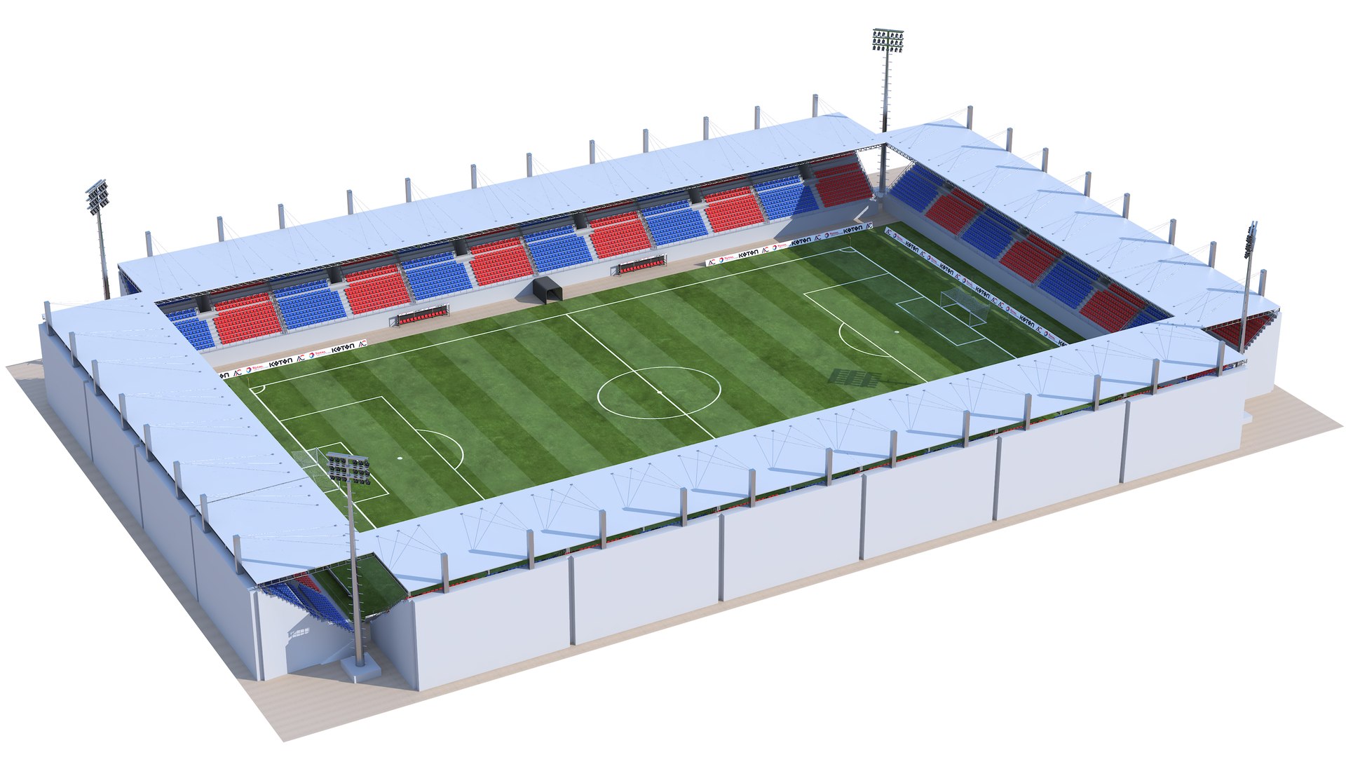 3D Model Football Soccer Stadium - TurboSquid 2395058