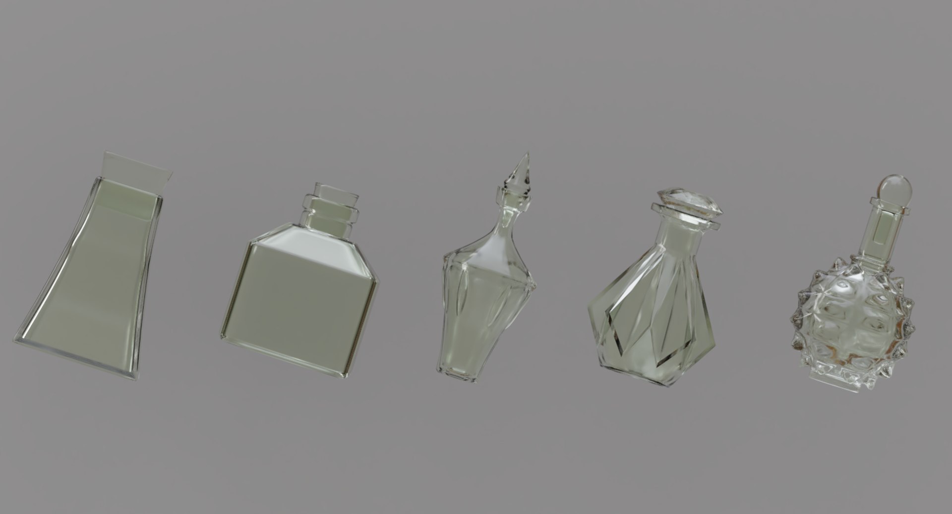 Potion Bottles 3D Model - TurboSquid 1276658