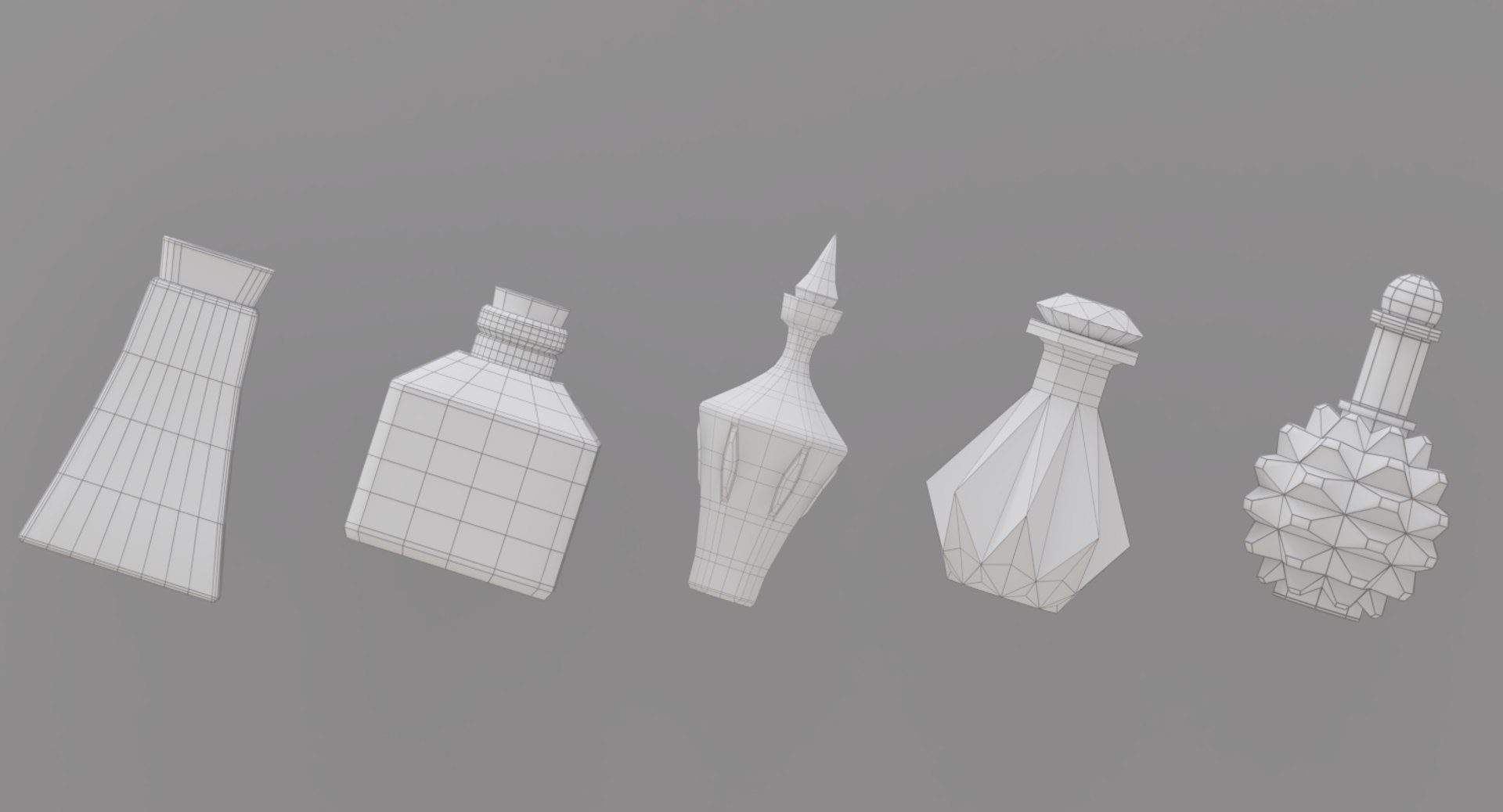Potion Bottles 3D Model - TurboSquid 1276658