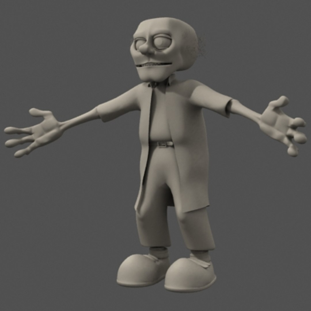 3d Model Mad Scientist