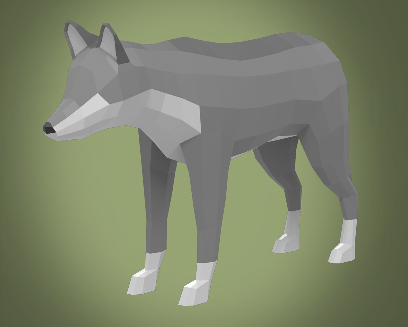 Stylized Lowpoly WOLF Model - TurboSquid 2121959