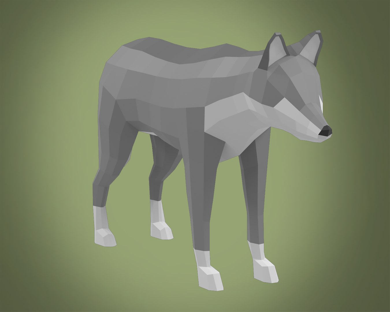 Stylized Lowpoly WOLF Model - TurboSquid 2121959