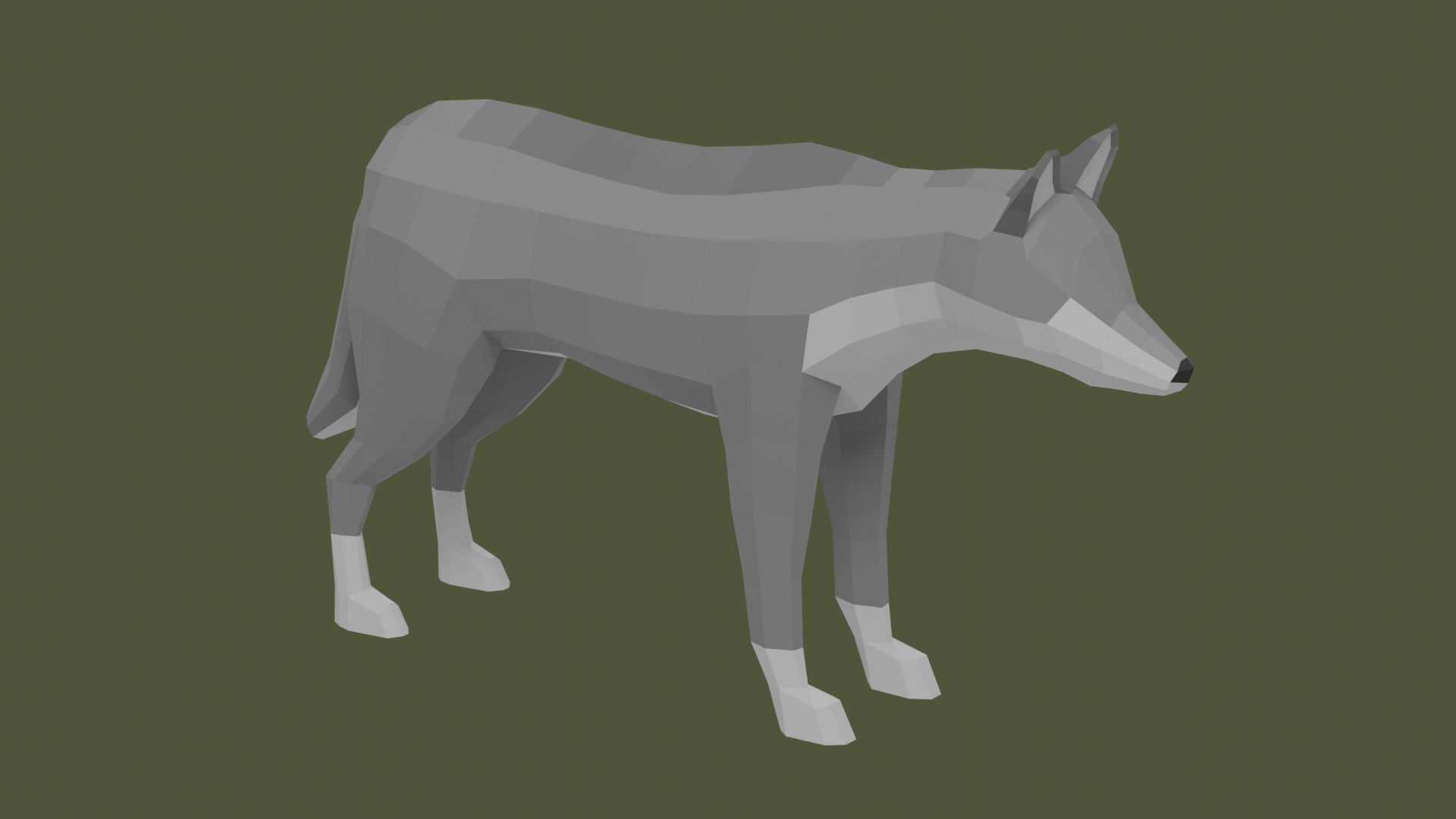 Stylized Lowpoly WOLF Model - TurboSquid 2121959