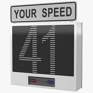 Electronic Traffic Sign 3D Models for Download | TurboSquid
