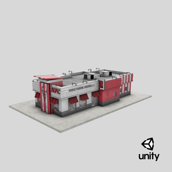 Kfc restaurant model - TurboSquid 1521245