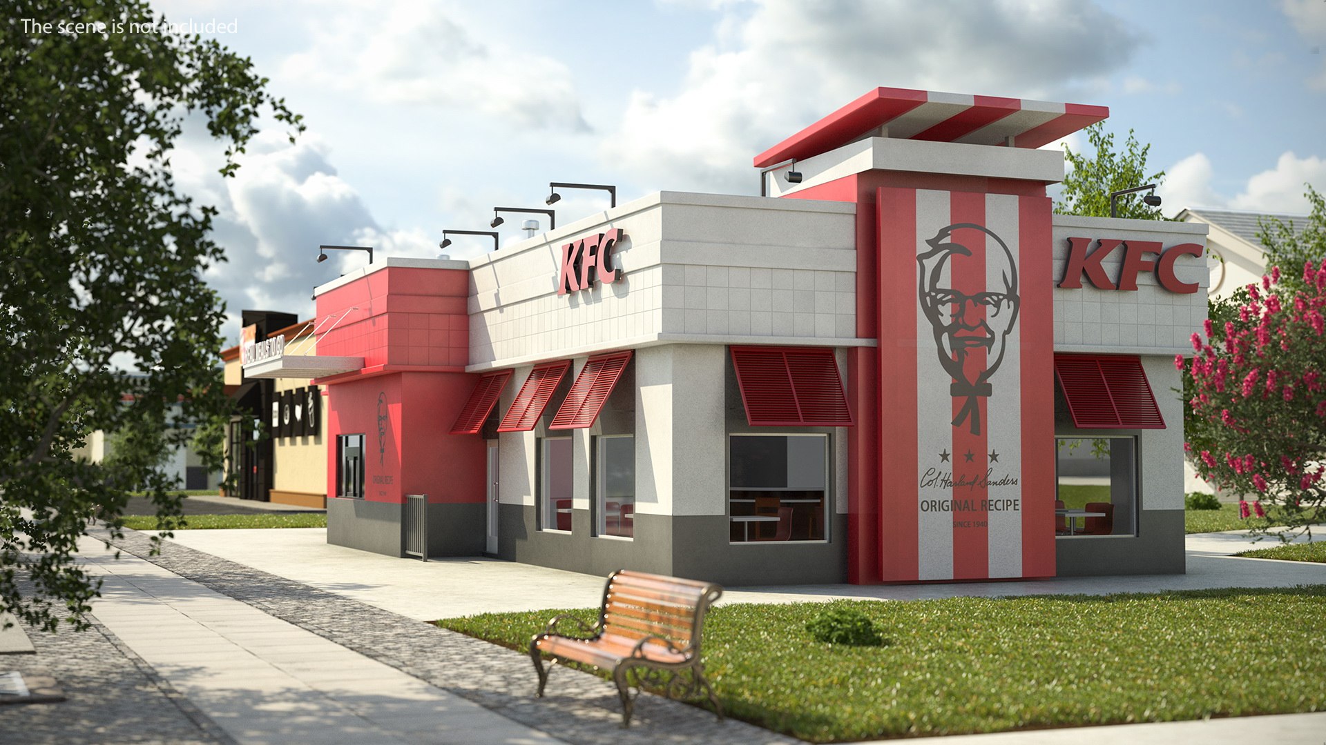 Kfc restaurant model - TurboSquid 1521245