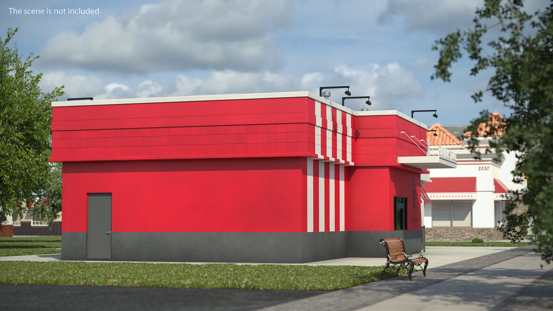 Kfc restaurant model - TurboSquid 1521245