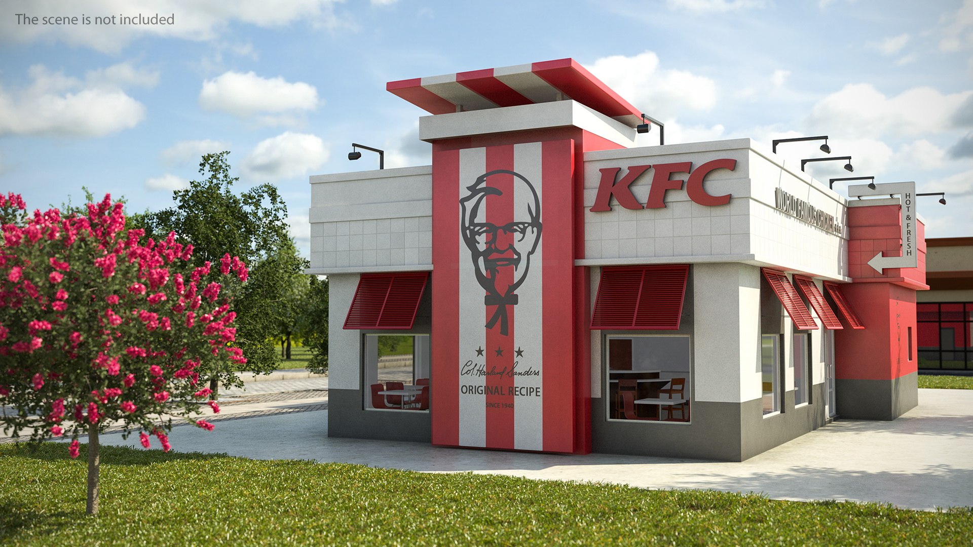 Kfc restaurant model - TurboSquid 1521245