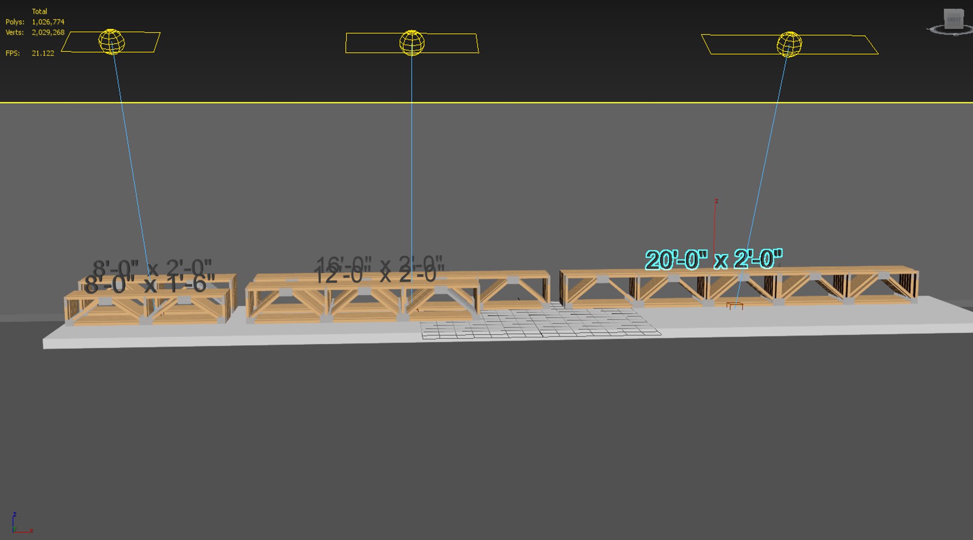 3D Model Wooden Trusses Warren Style - TurboSquid 1413338