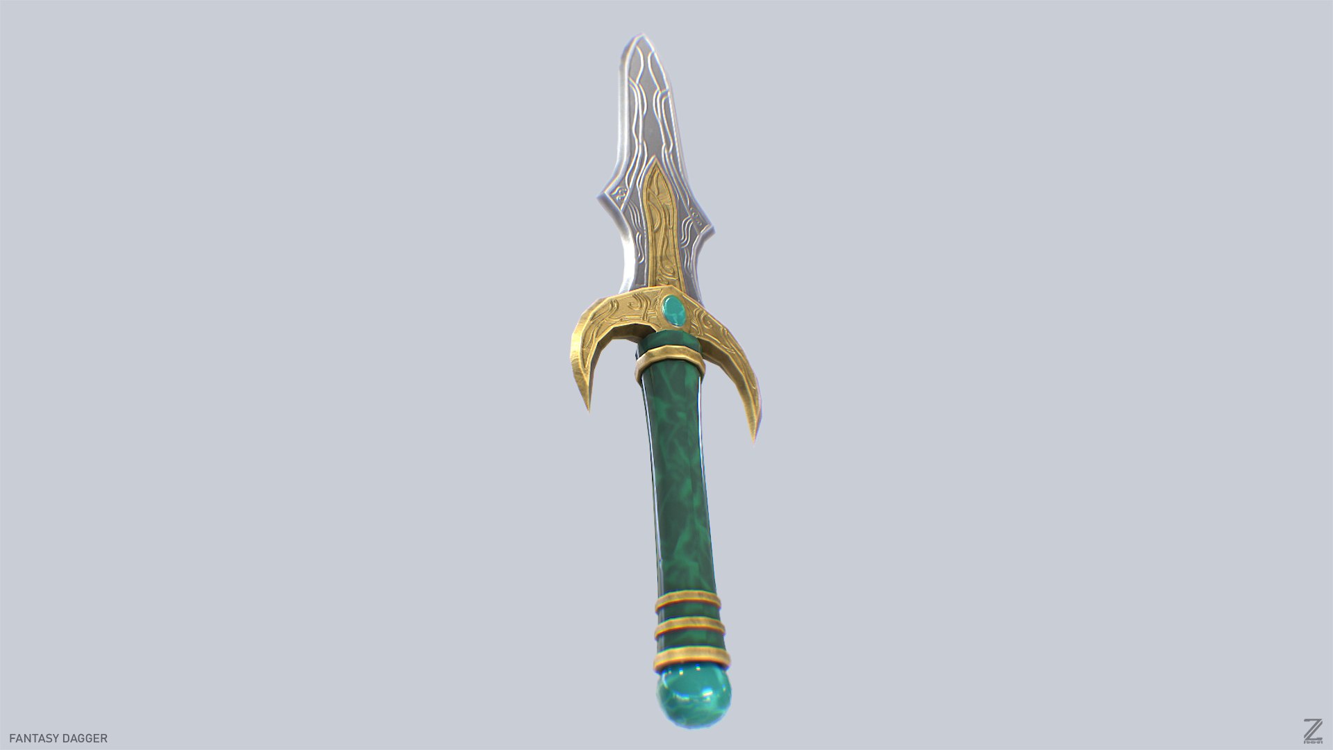 Fantasy Dagger 3D - TurboSquid 2230853