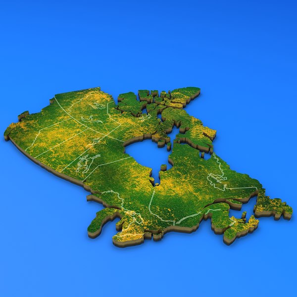 canada country 3d model