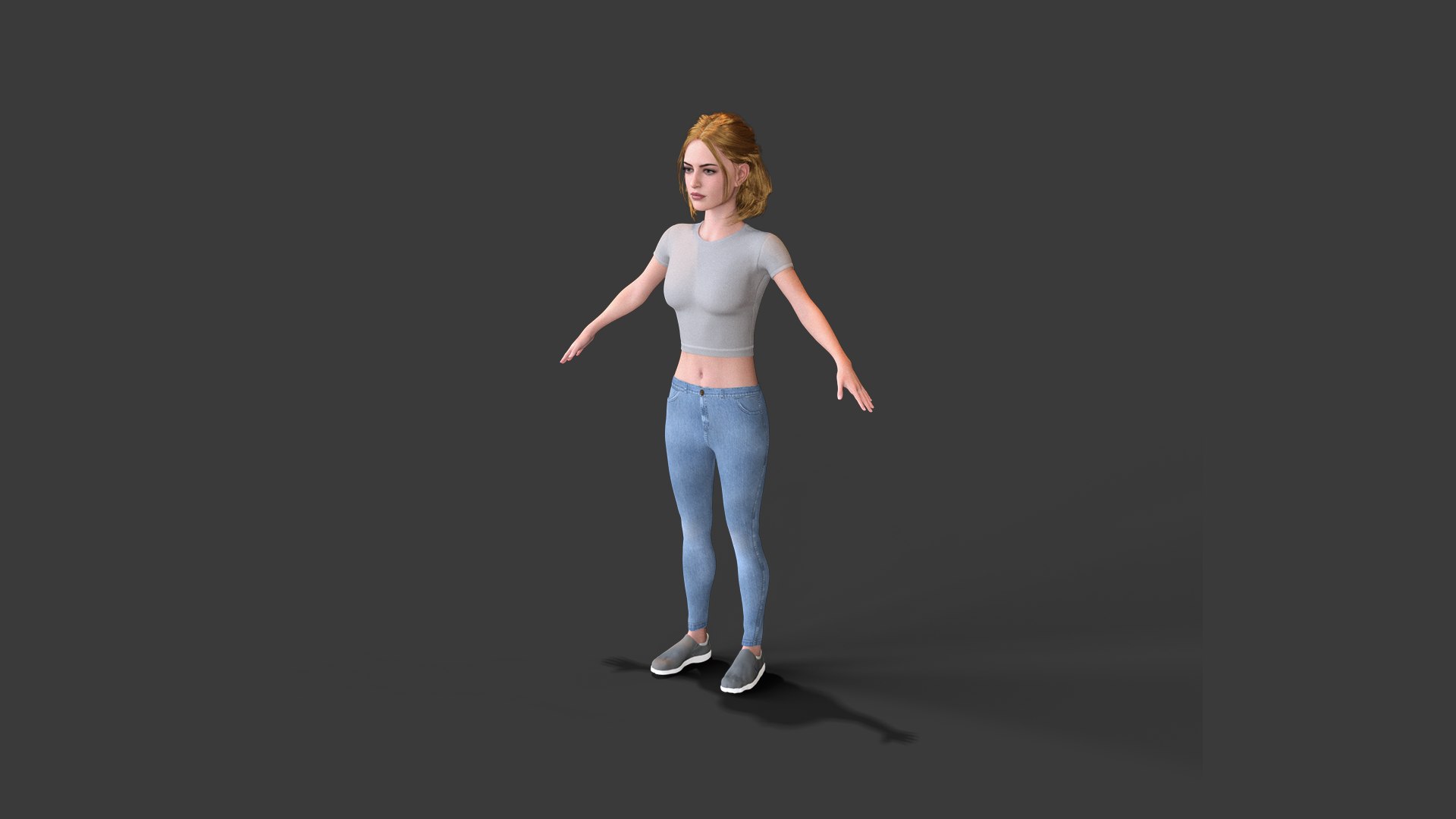 3D Emily Female Low Poly Character - TurboSquid 2209912