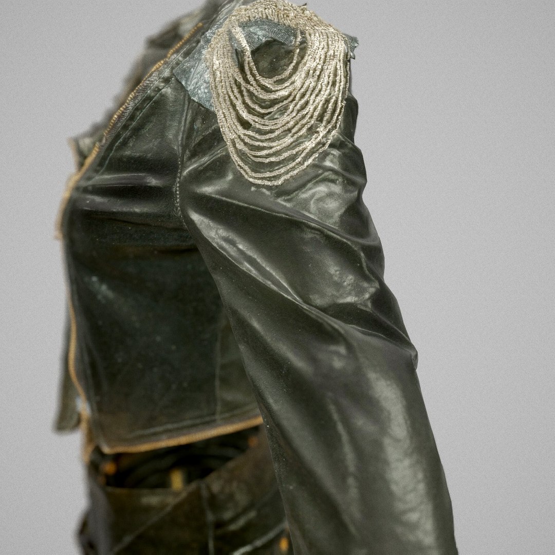 Shiny Leather Clothing 3d Model
