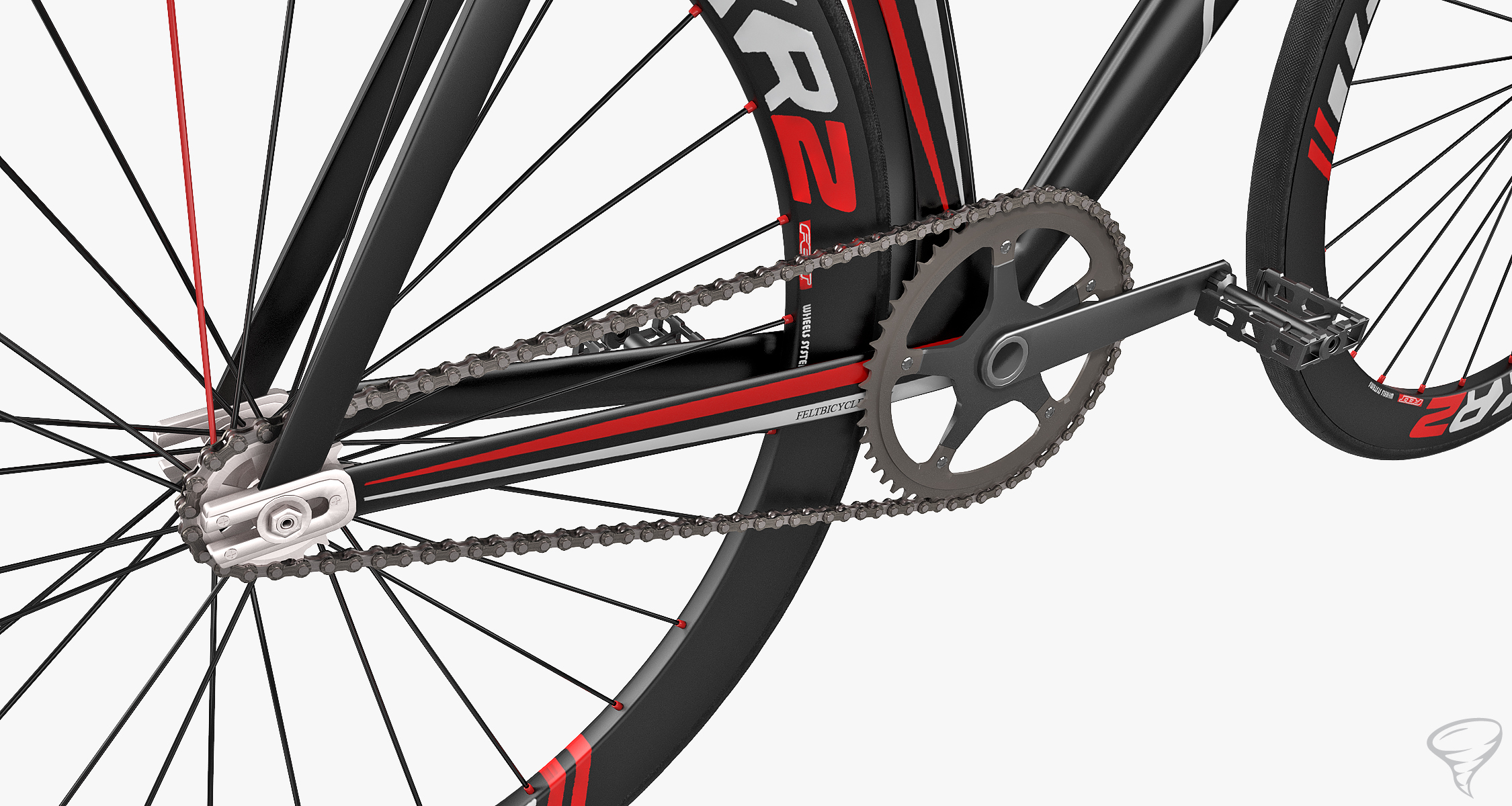 felt track bike tk2 3d max