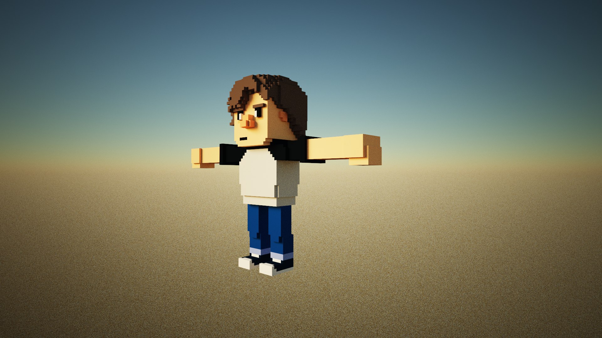 Voxel Man Model - TurboSquid 1831698