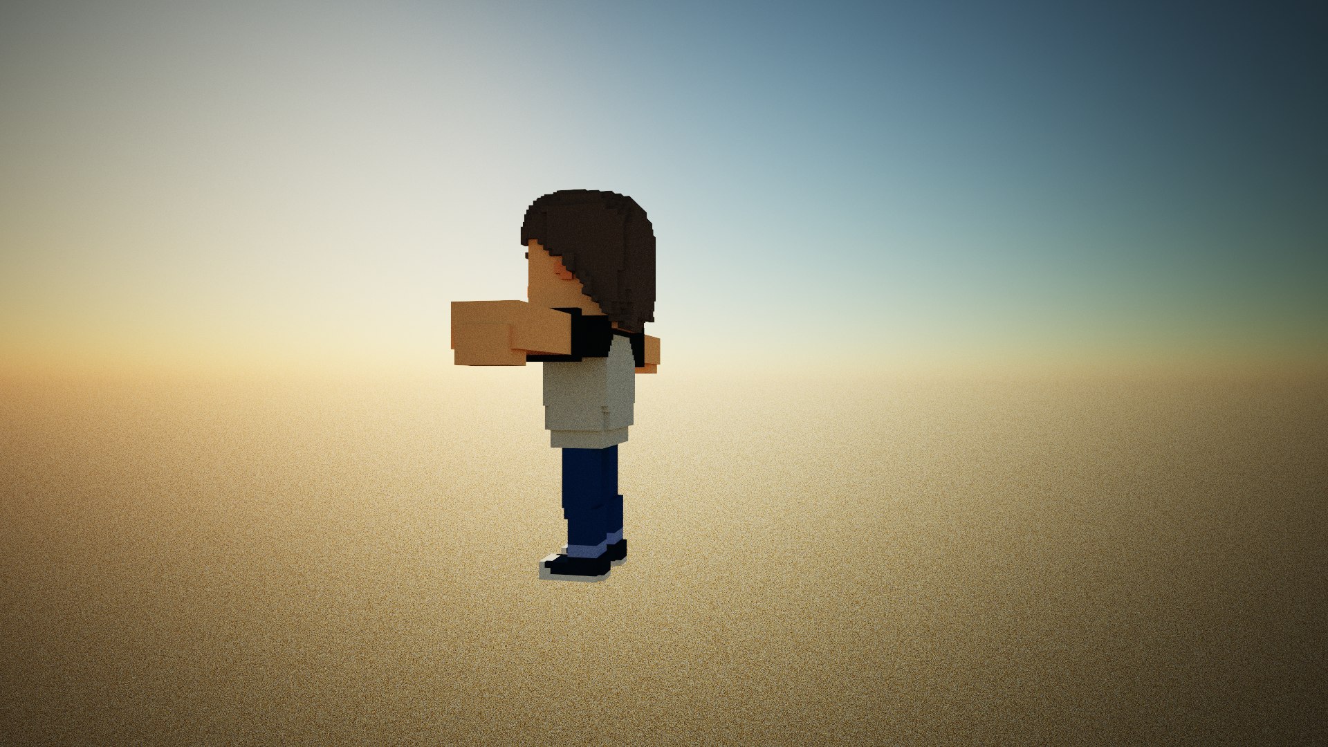 Voxel Man Model - TurboSquid 1831698