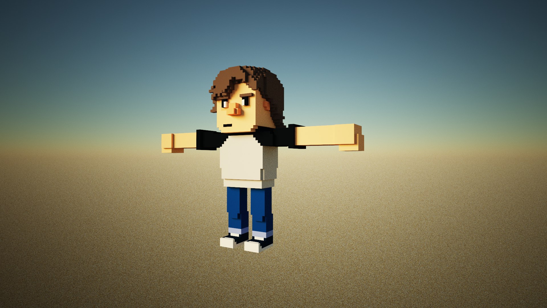Voxel Man Model - TurboSquid 1831698