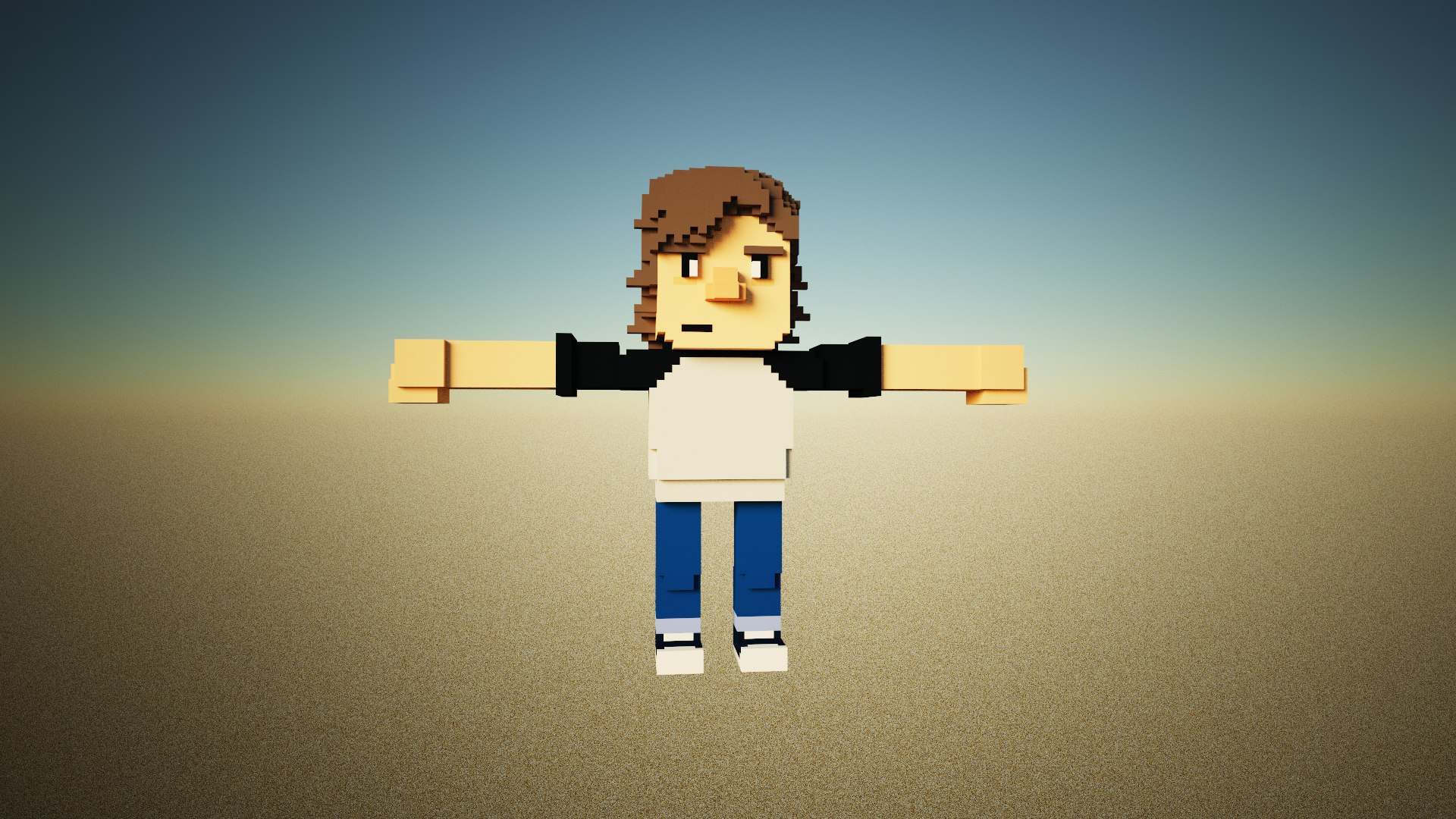 Voxel Man Model - TurboSquid 1831698