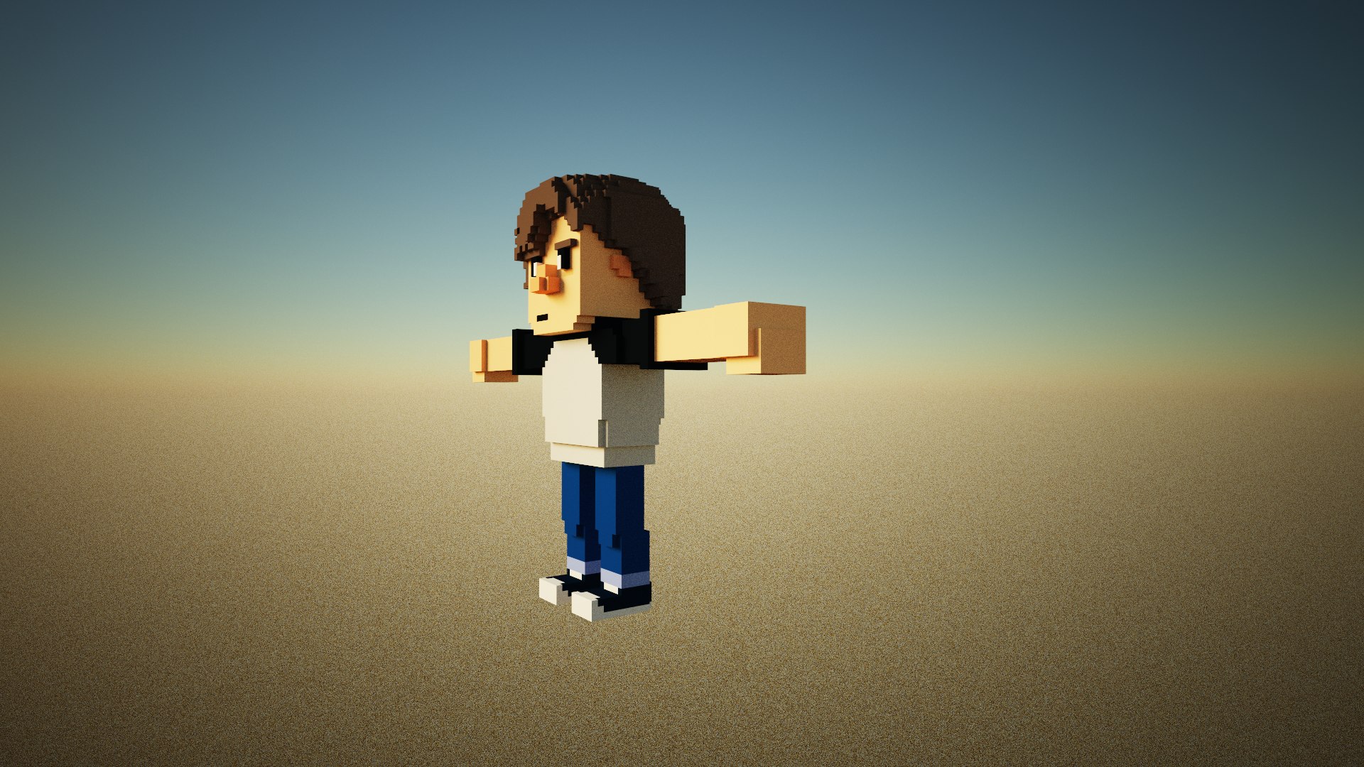 Voxel Man Model - TurboSquid 1831698