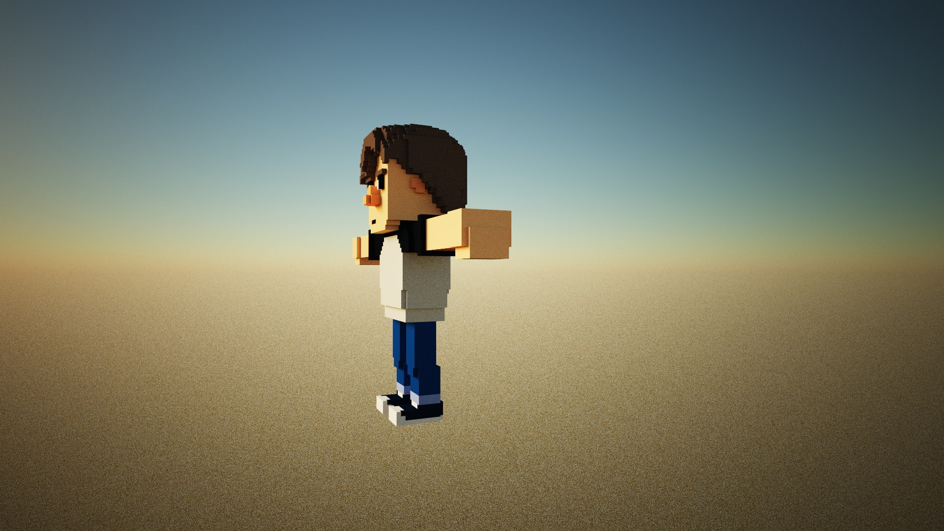 Voxel Man Model - TurboSquid 1831698