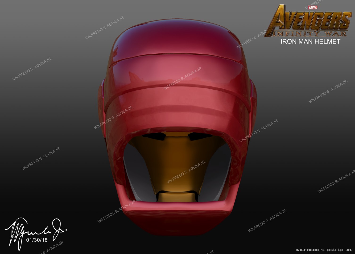 Iron Man Infinity War Helmet Model - TurboSquid 1248715
