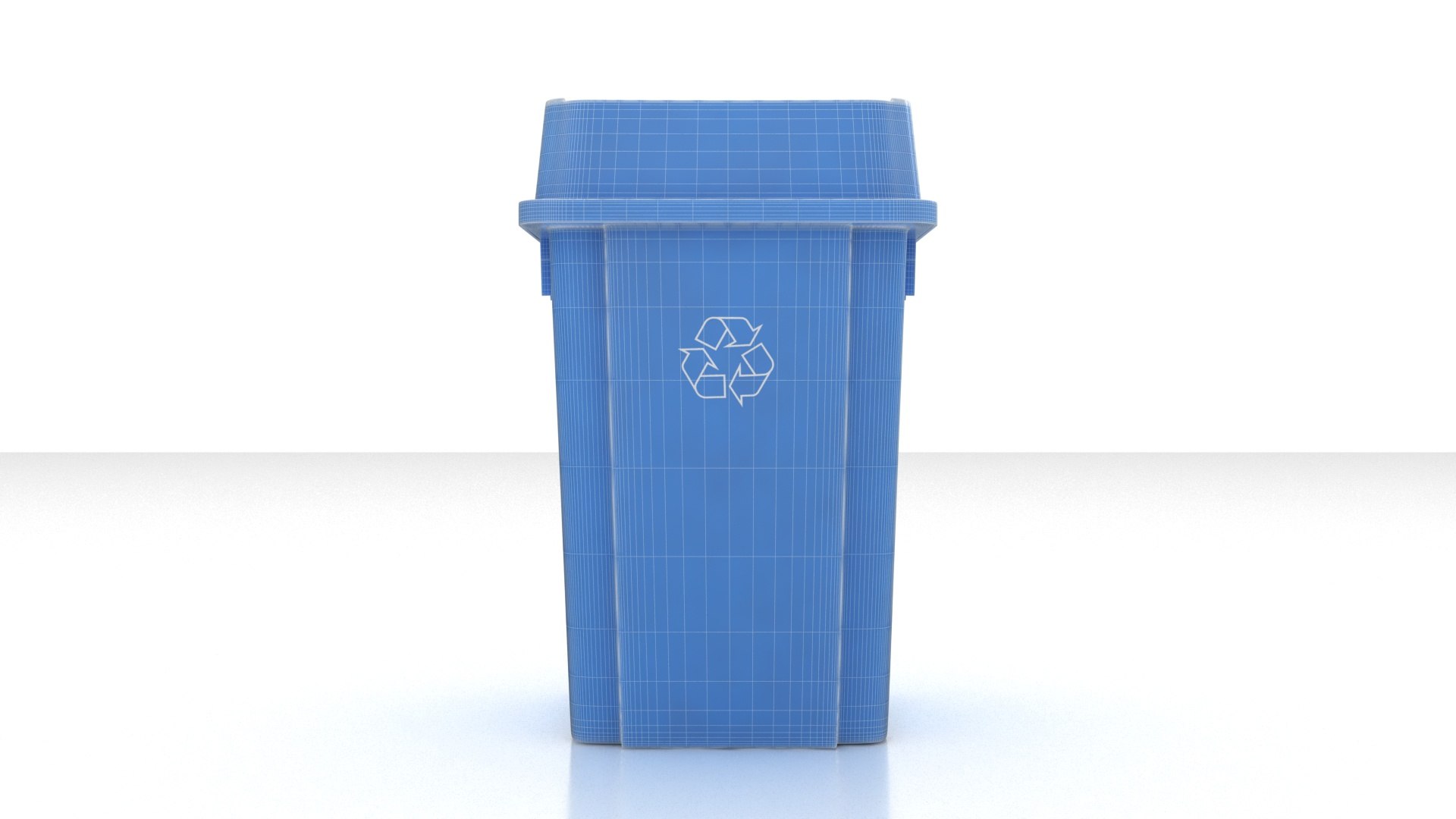 3D Recycling Trash Bin Model - TurboSquid 2327098