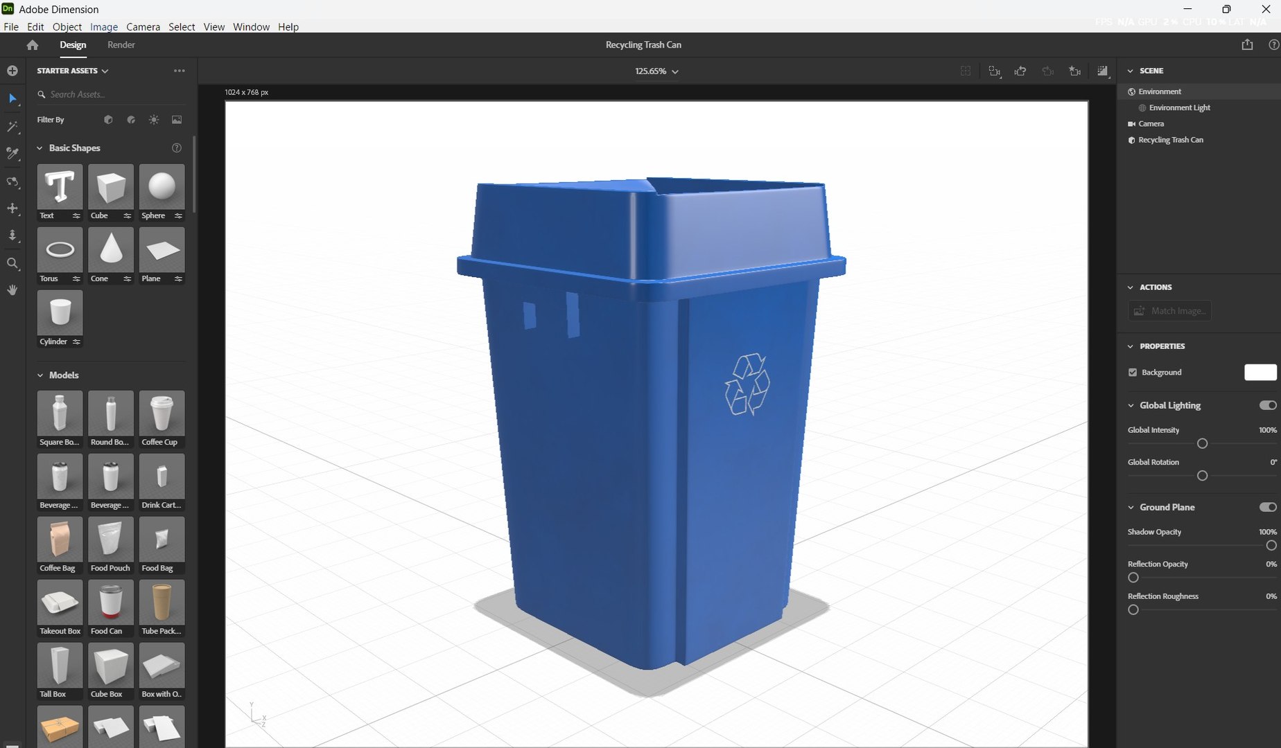 3D Recycling Trash Bin Model - TurboSquid 2327098