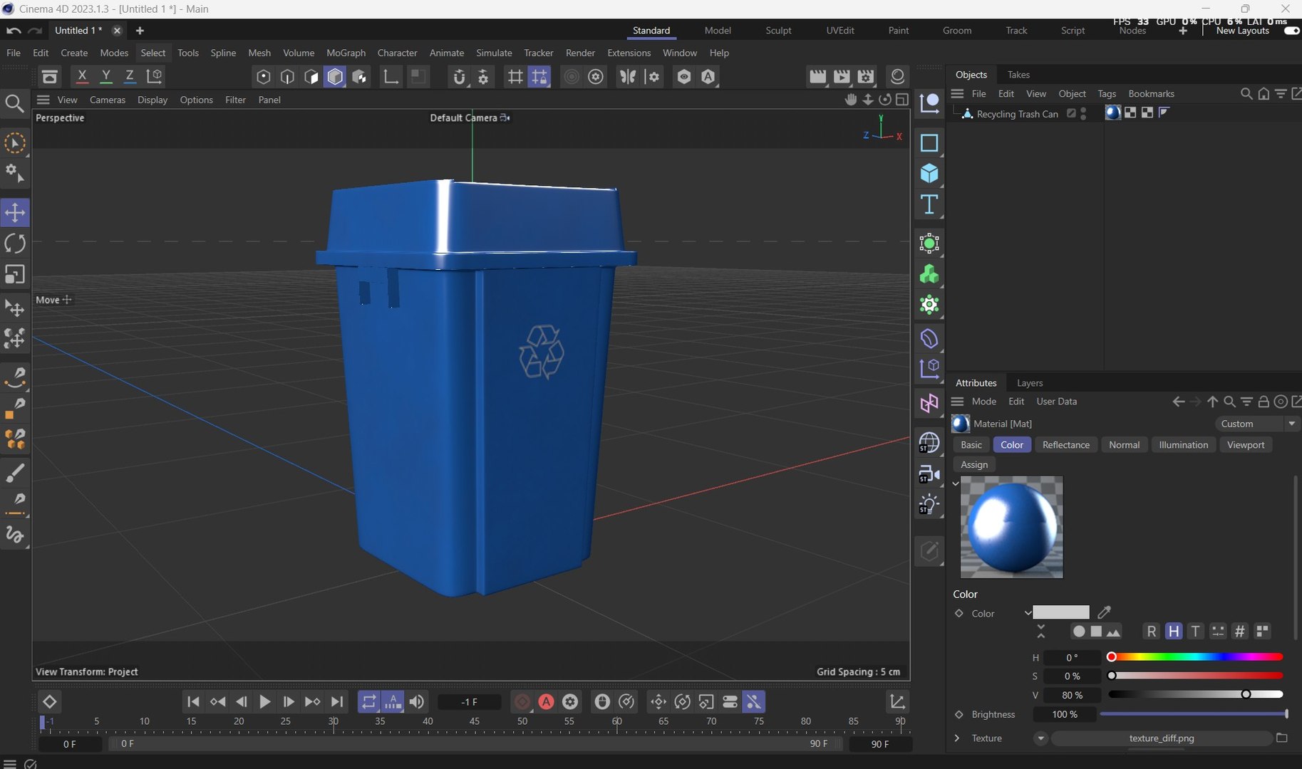 3D Recycling Trash Bin Model - TurboSquid 2327098