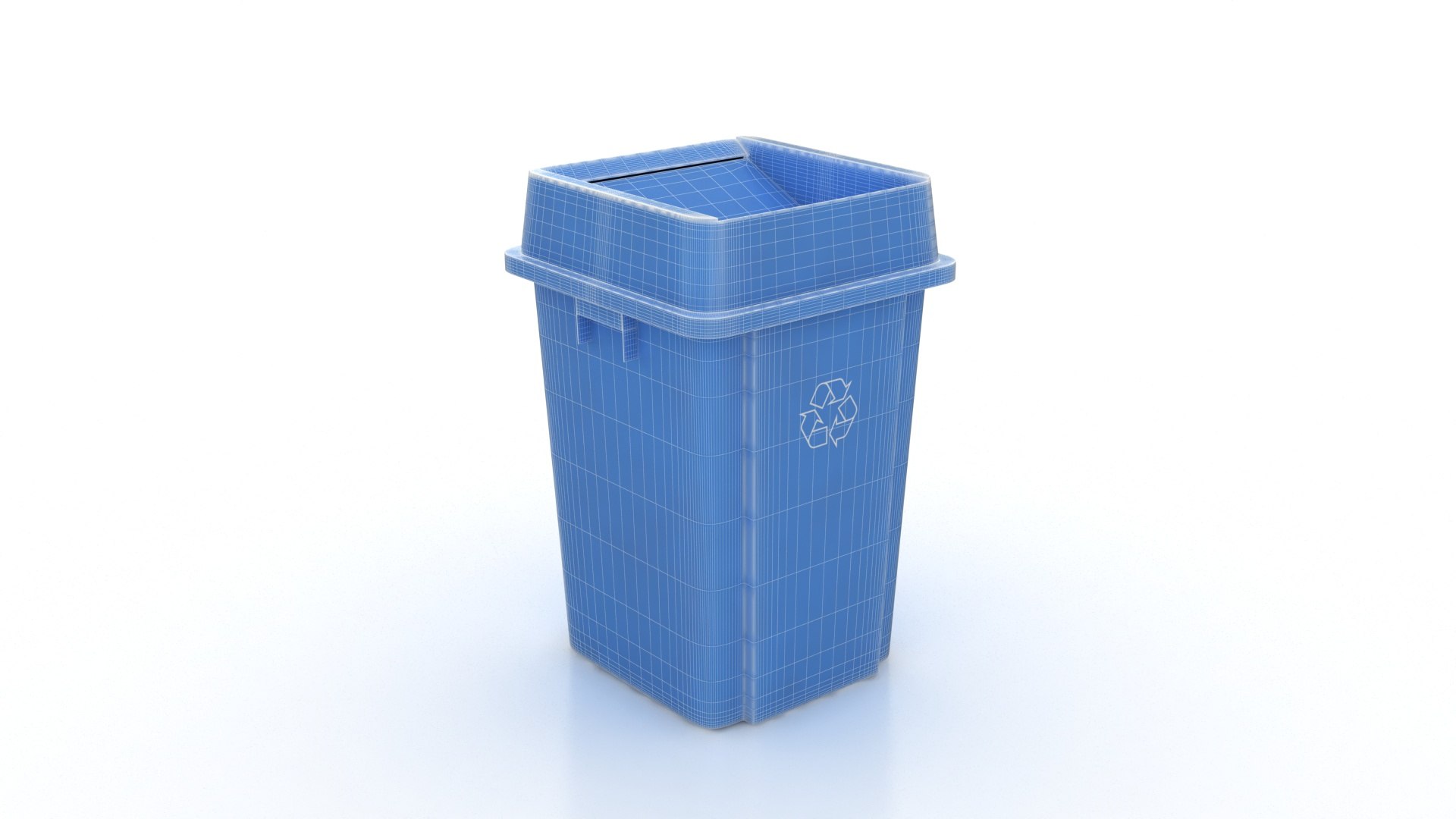 3D Recycling Trash Bin Model - TurboSquid 2327098