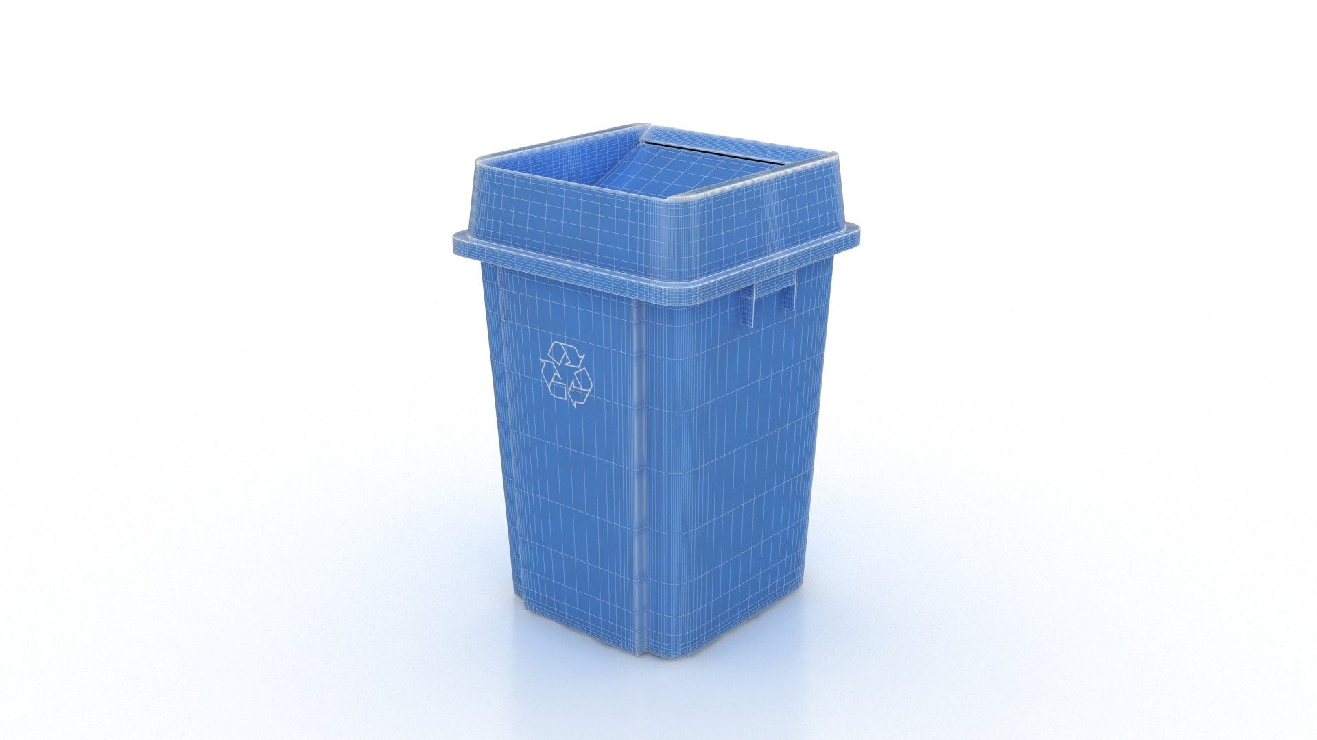 3D Recycling Trash Bin Model - TurboSquid 2327098