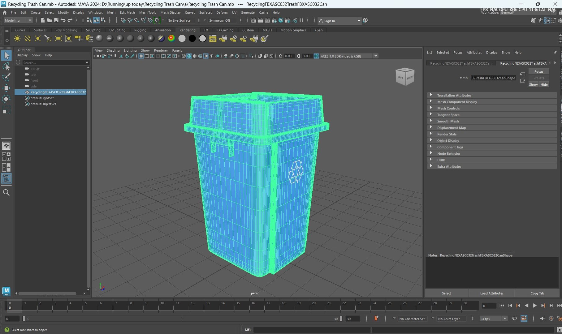 3D Recycling Trash Bin Model - TurboSquid 2327098