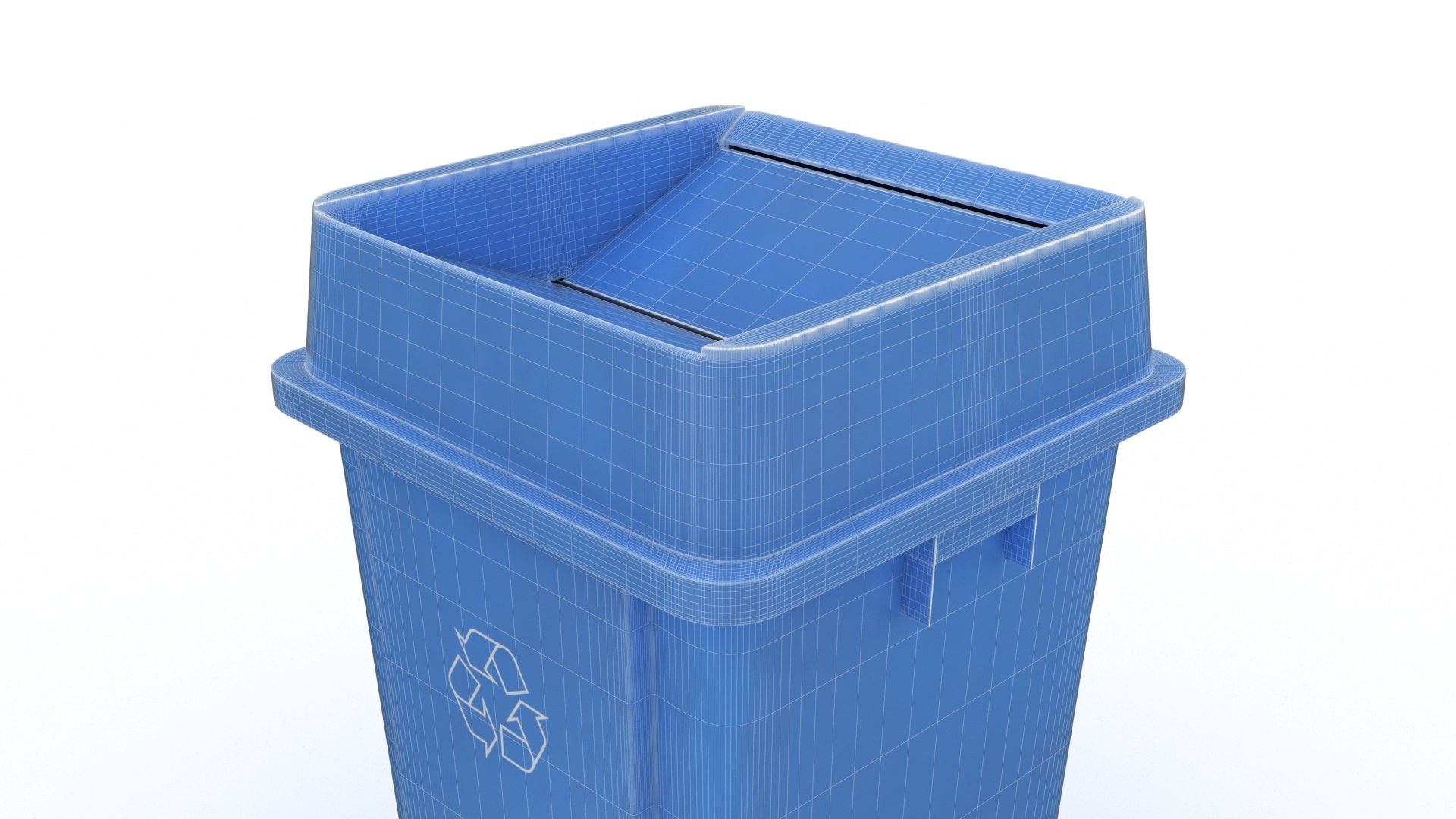 3D Recycling Trash Bin Model - TurboSquid 2327098