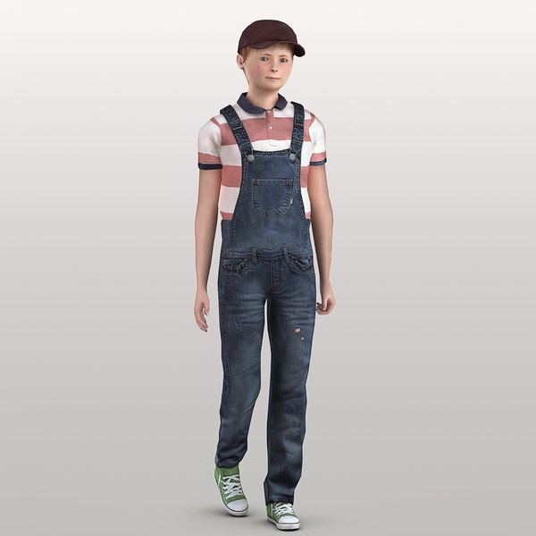 3D character child sam low-poly - TurboSquid 1231794