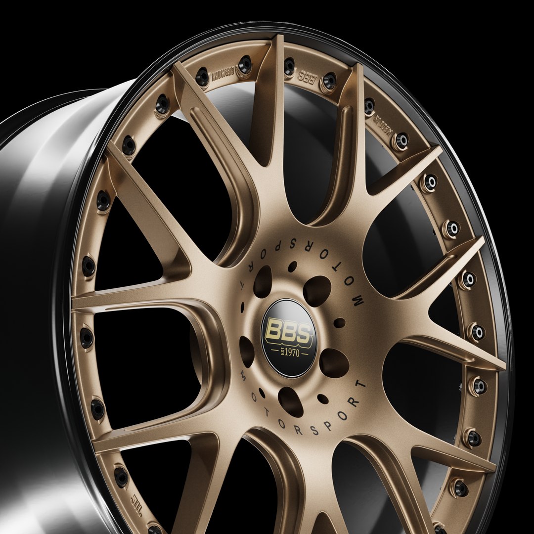 3D BBS CH-R II Car wheel model - TurboSquid 1852672